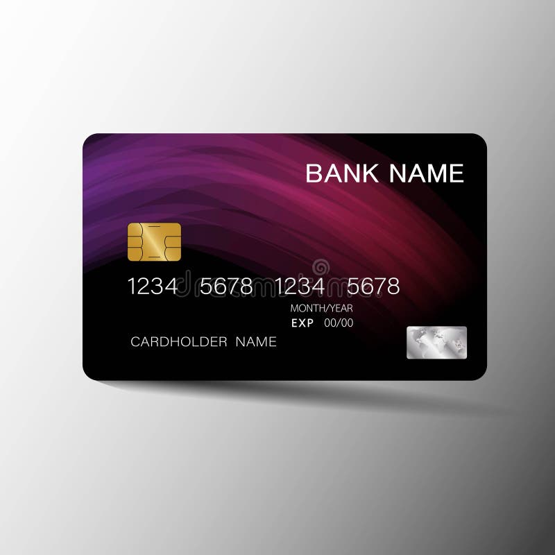 Modern Credit Card Template Design. with Inspiration from Abstract. Mix ...