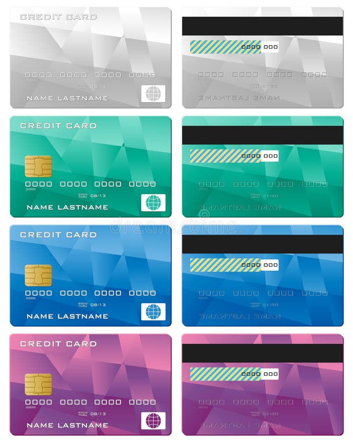 Pink credit card stock vector. Illustration of bank, design - 32762171