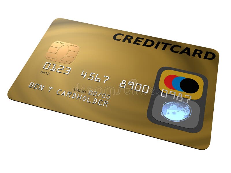 Credit card stock illustration. Illustration of flowing - 6393936