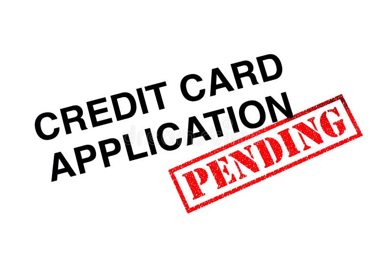 Credit Card Application Pending Stock Photo - Image of application ...