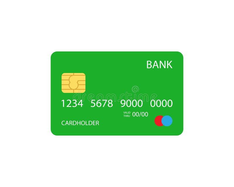 Realistic Green Credit Debit Card Stock Illustrations – 252 Realistic ...