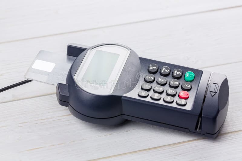 Credit Card in Banking Machine Stock Image - Image of equipment, retail ...