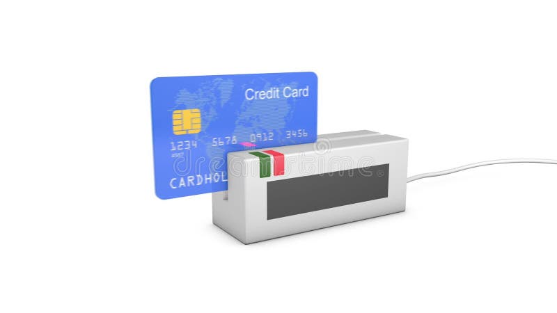 Credit Card Payment Animation with Payment Terminal. 4K Stock Footage ...