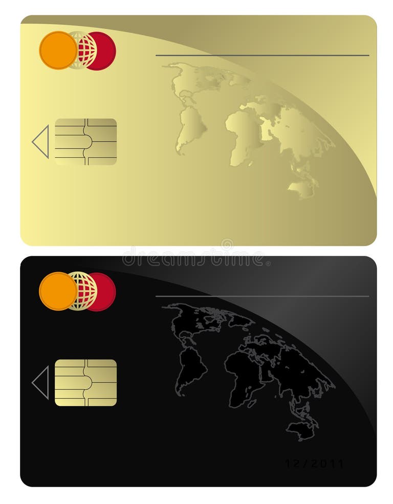 Black Credit Card Template Stock Illustrations – 6,410 Black Credit ...