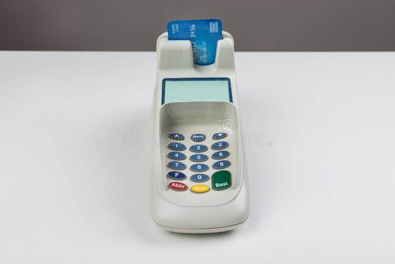 Credit Card with a Card Reader Stock Photo - Image of magnetic ...