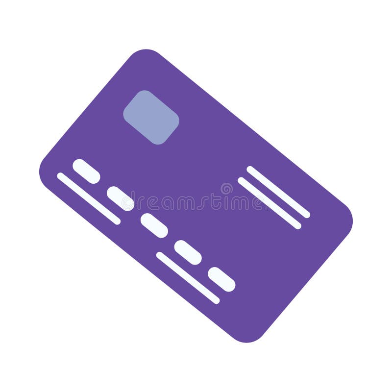 Credit Card Cartoon Flat Illustration. Payment Method Icon for Print ...