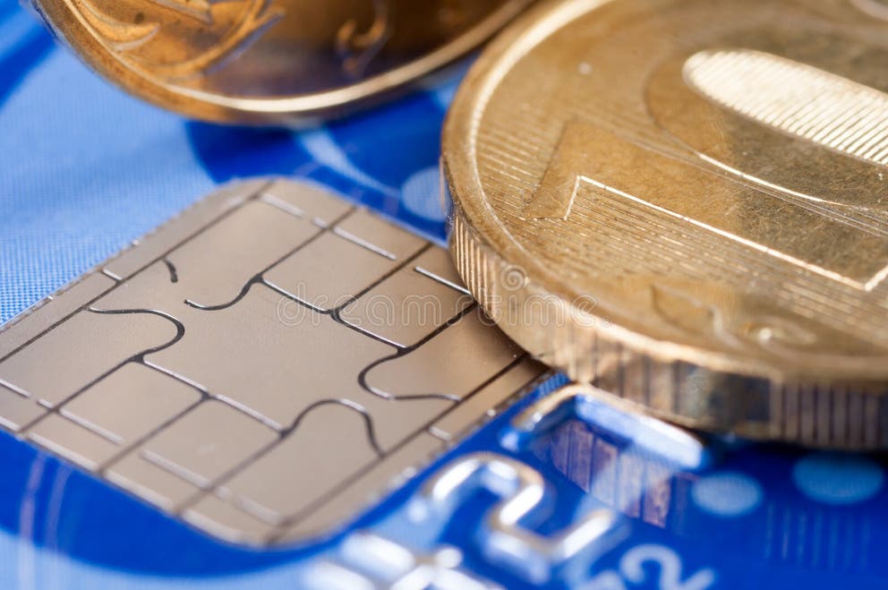 Credit card and coins stock image. Image of cash, cards - 28500063