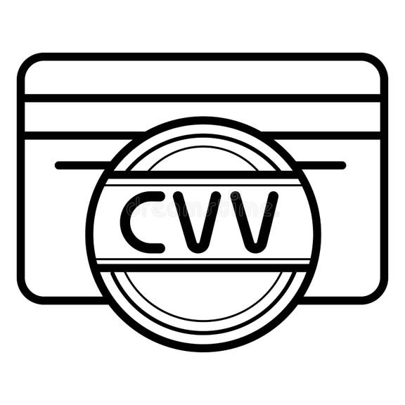 Credit card with cvv code stock vector. Illustration of debit - 148236264