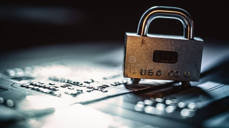Credit Card Data Security Concept, Data Encryption on Credit Card ...
