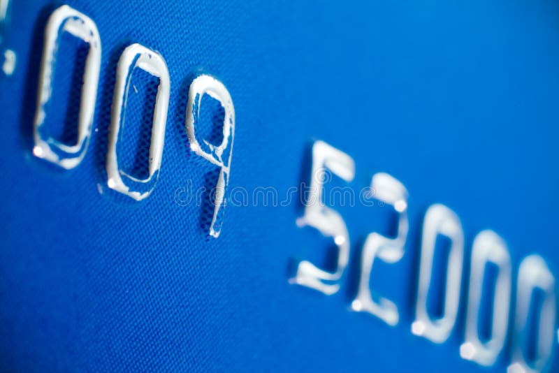 Credit card embossing stock photo. Image of electronic - 14419102