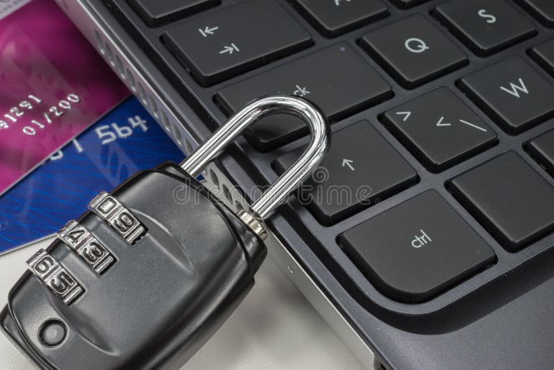 Credit Card Financial Data Theft Protection Stock Image - Image of ...