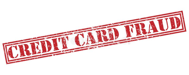 Credit Card Fraud Blue Stamp Stock Illustration - Illustration of ...