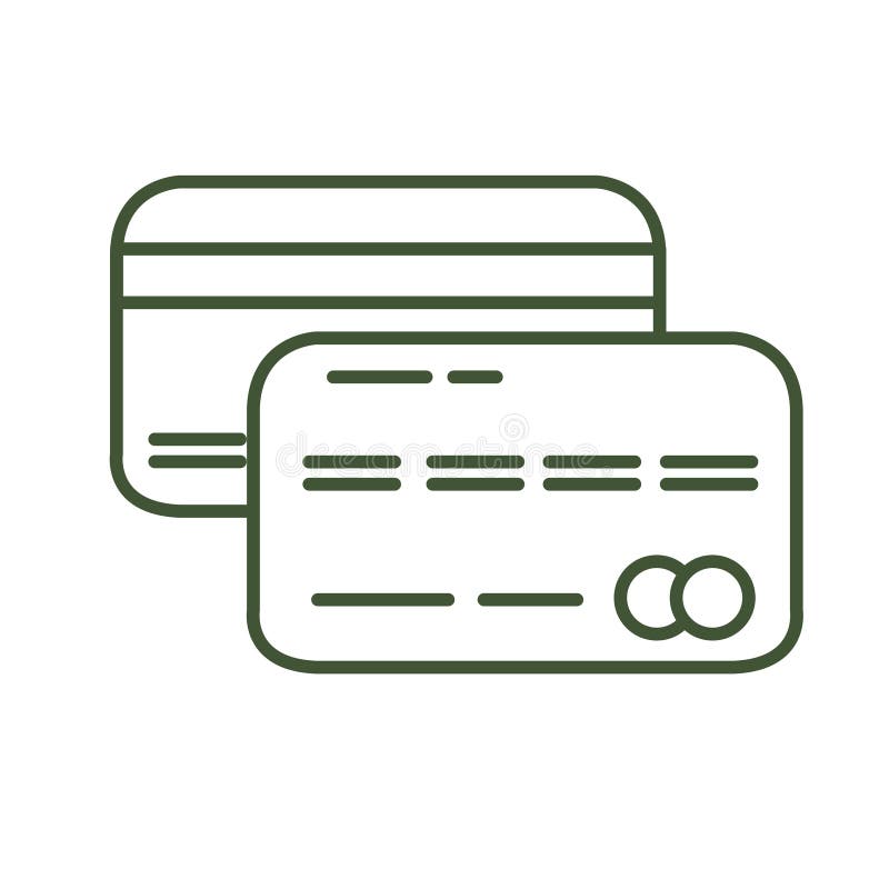 Credit Card Isolated Front Back Stock Illustrations – 604 Credit Card ...