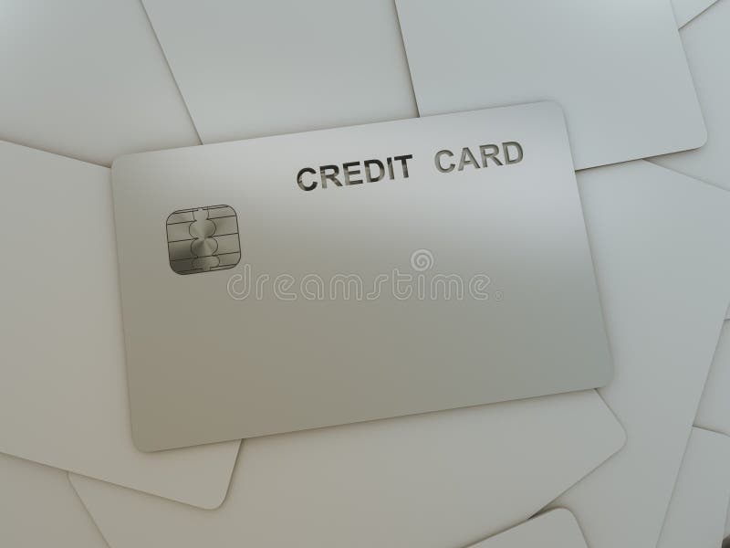 Credit card front stock illustration. Illustration of debt - 55486805