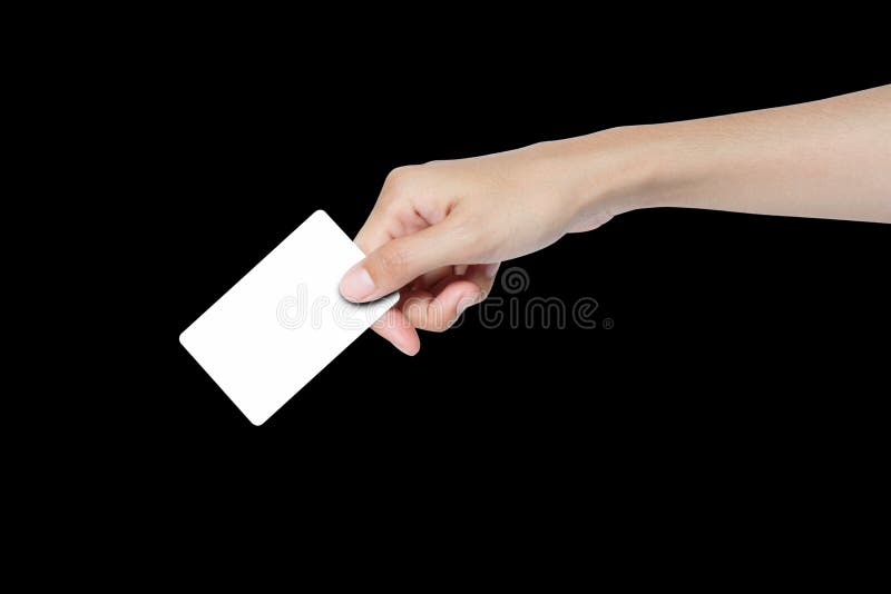 Woman S Hand with Credit Card Stock Photo - Image of white, strip: 22822978