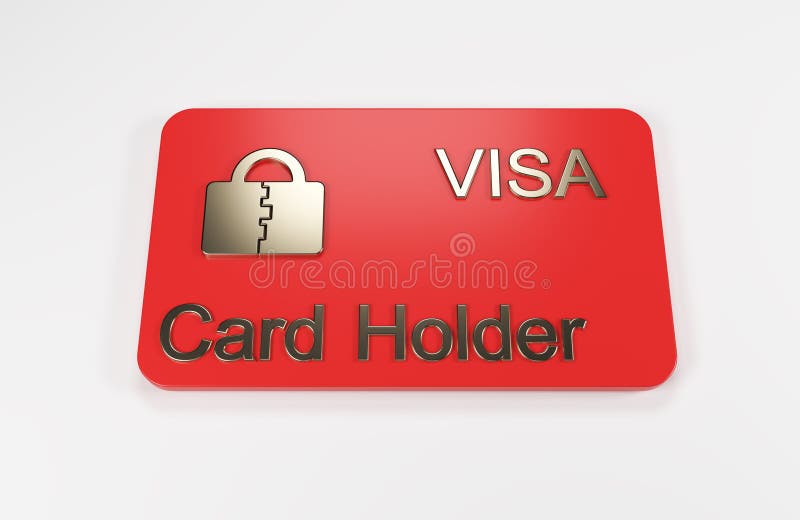 Credit Card Horizontal Composition with Copy Space Stock Illustration ...