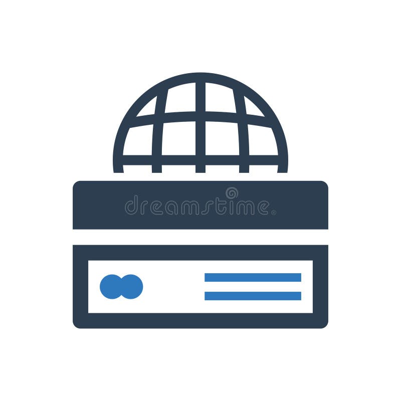 Credit Card Icon - International Payment Card Icon Stock Vector ...