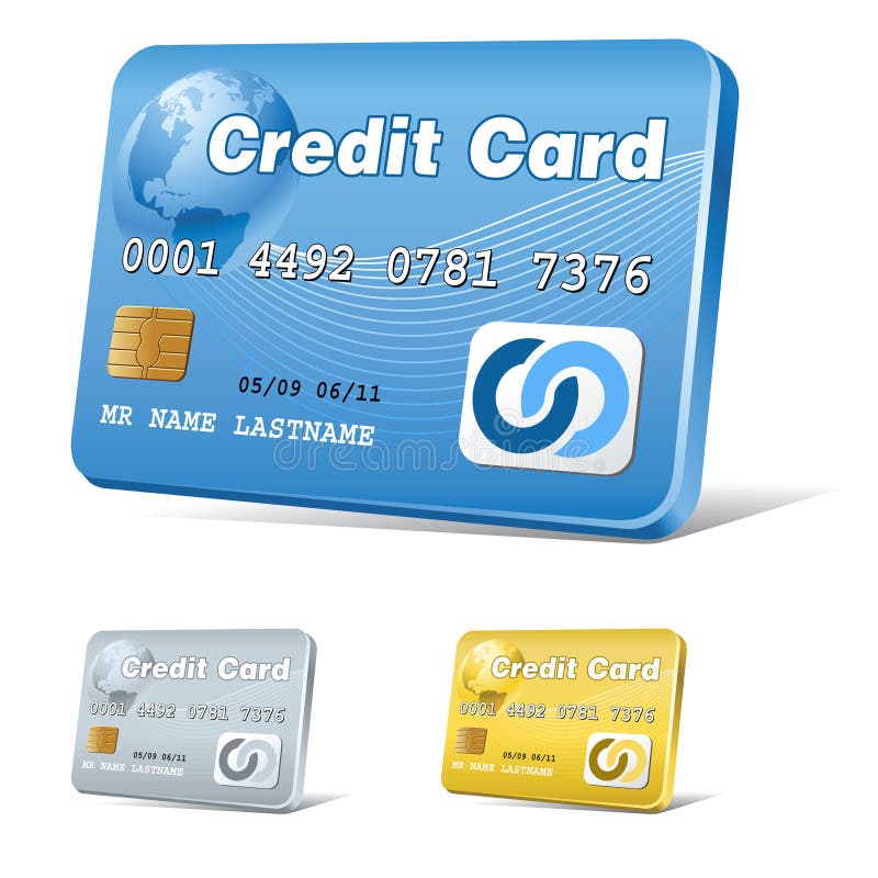 Fake Credit Cards Illustration Stock Vector - Illustration of gold ...