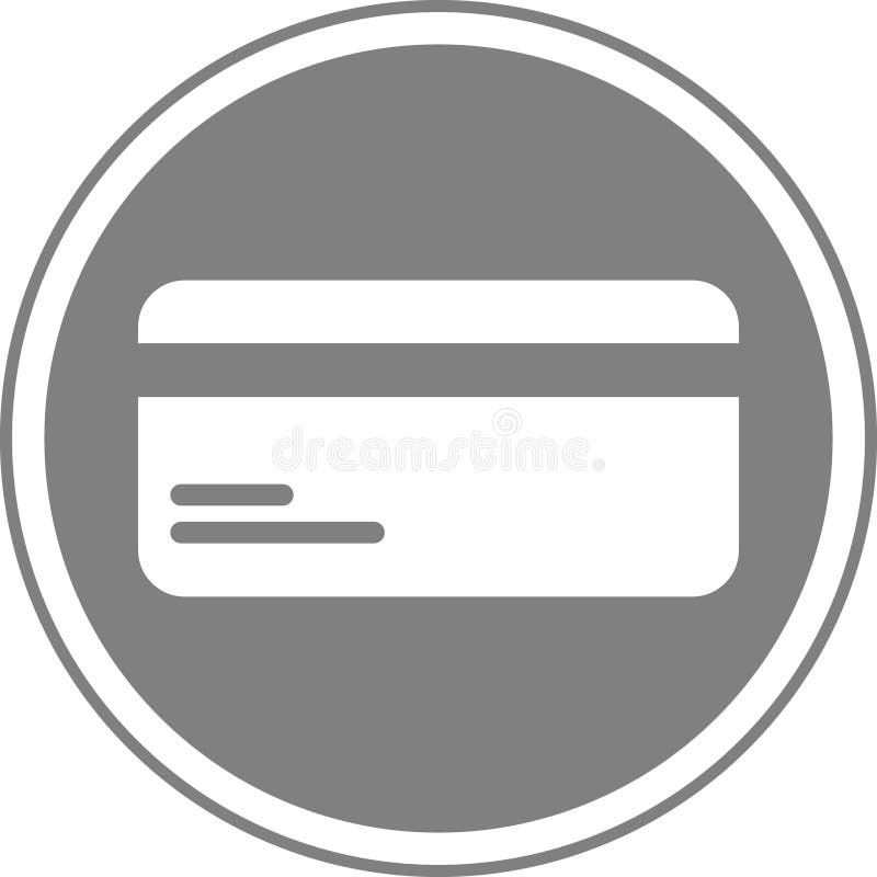 Credit Card Icon, Button for Adding Payment Method Stock Vector ...
