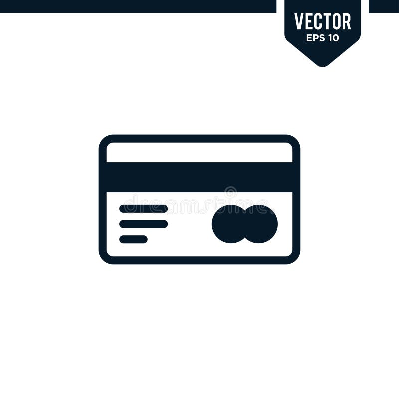 Credit Card Icon Collection in Glyph or Flat Style Stock Vector ...