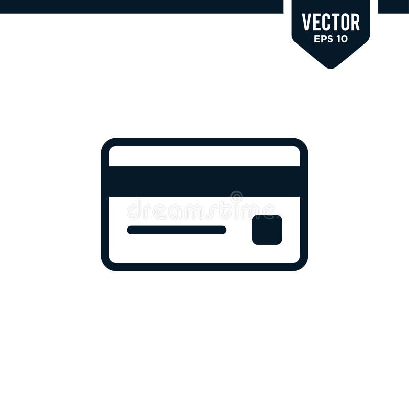 Credit Card Icon Collection in Glyph or Flat Style Stock Vector ...