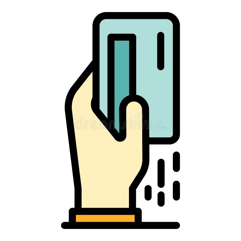 Credit Card Icon Color Outline Vector Stock Vector - Illustration of ...