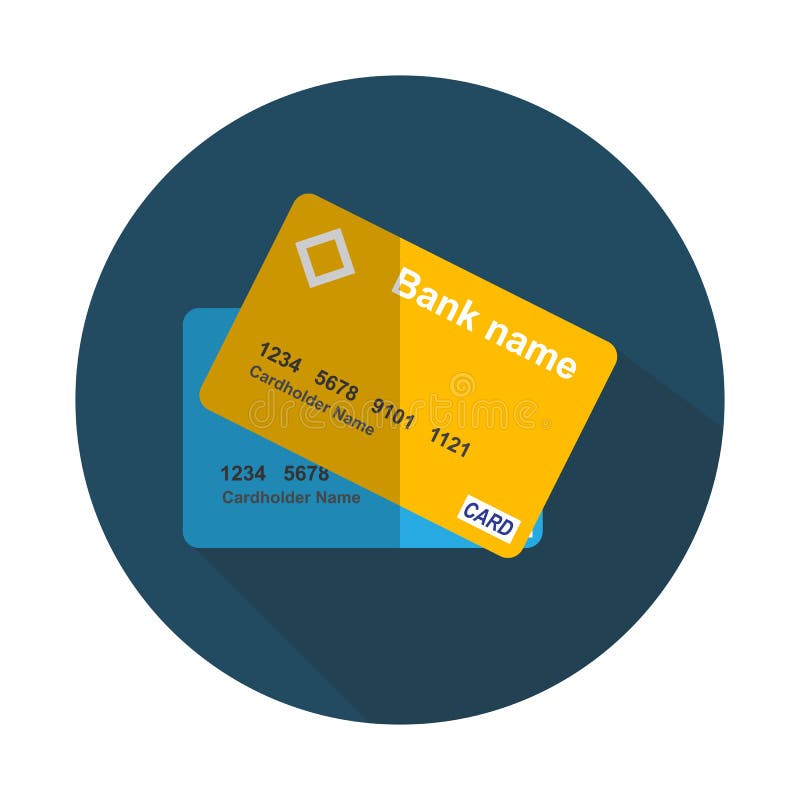 Credit Card Icon Flat Concept Vector Illustration Stock Vector ...
