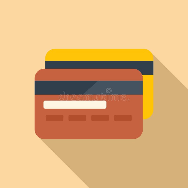 Credit Card Icon Flat Vector. Interface Ui Stock Vector - Illustration ...