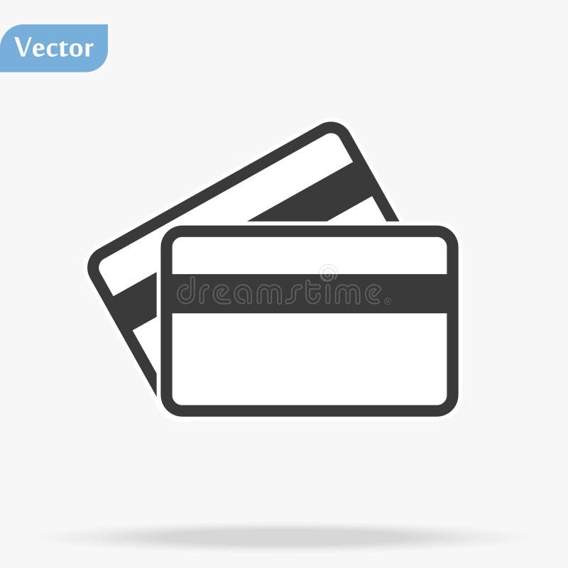 Credit Card, Credit Card Icon Vector, in Trendy Flat Style Isolated on ...