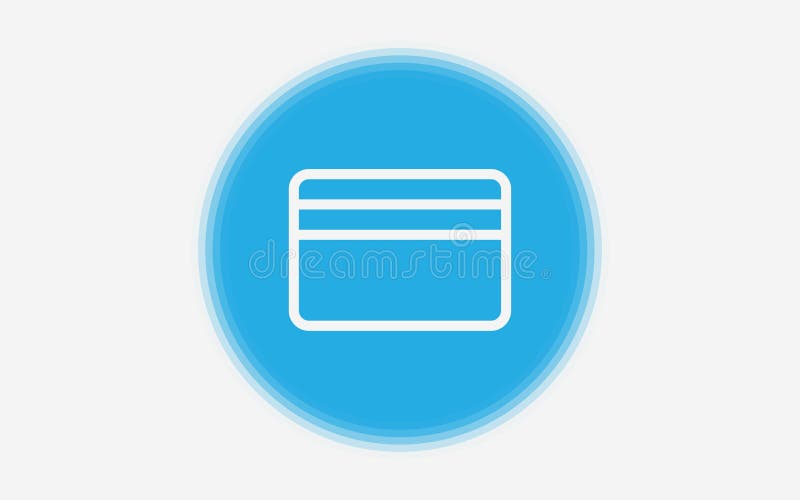 Credit Card Icon Sign Symbol Stock Vector - Illustration of bank, debit ...