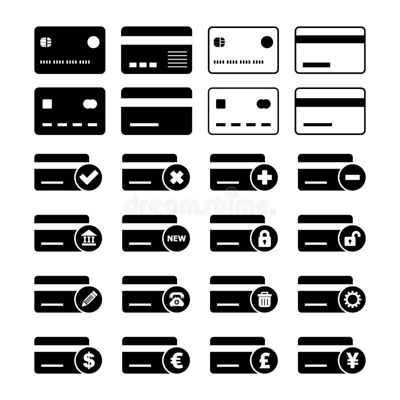 Credit Card Icon Stock Illustrations – 96,800 Credit Card Icon Stock ...