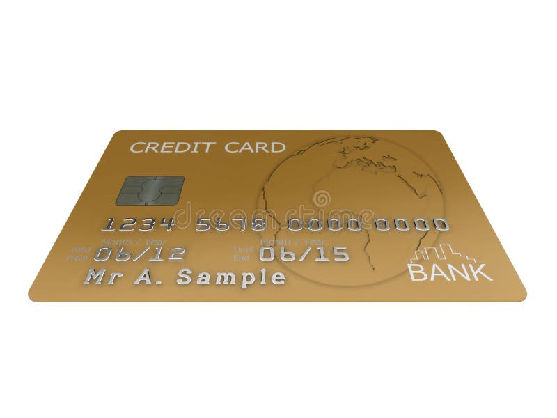 Credit card illustration stock illustration. Illustration of hologram ...