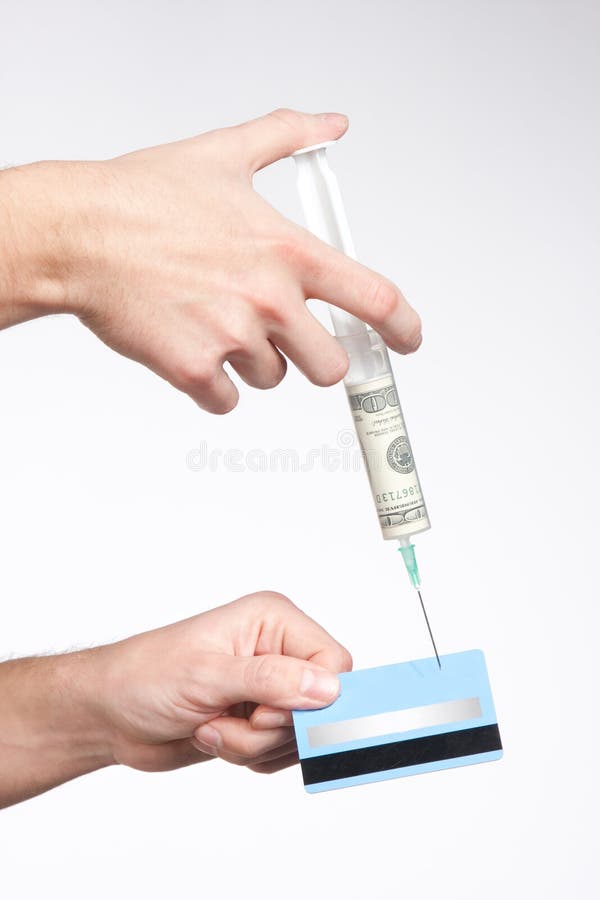 Credit Card Injected with Money Stock Photo - Image of inject, card ...