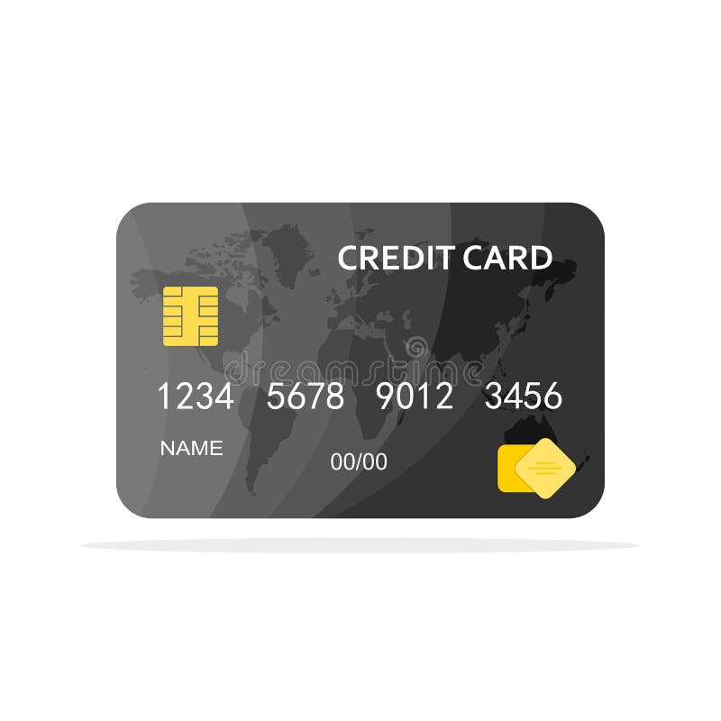 Credit Card Isolated. Vector Illustration Stock Illustration ...
