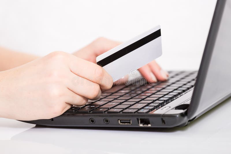 Credit Card Computer Money stock photo. Image of business - 45897268