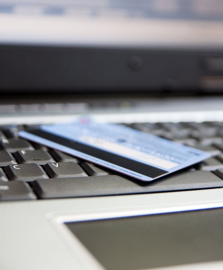 Credit card stock image. Image of keyboard, financial - 10218945