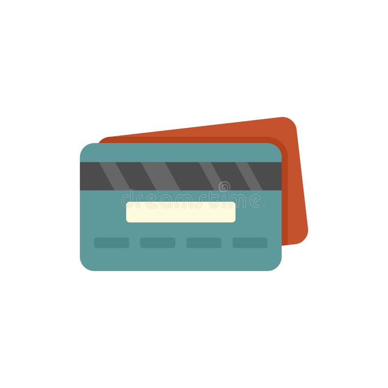 Credit Card Loan Icon Flat Isolated Vector Stock Vector - Illustration ...