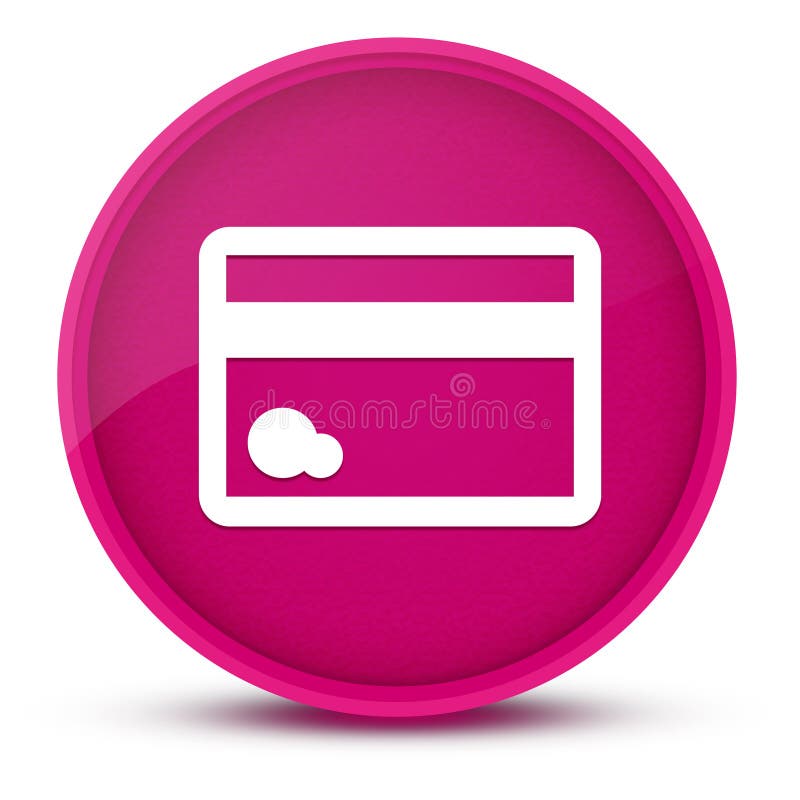 Credit Card Luxurious Glossy Pink Round Button Abstract Stock ...