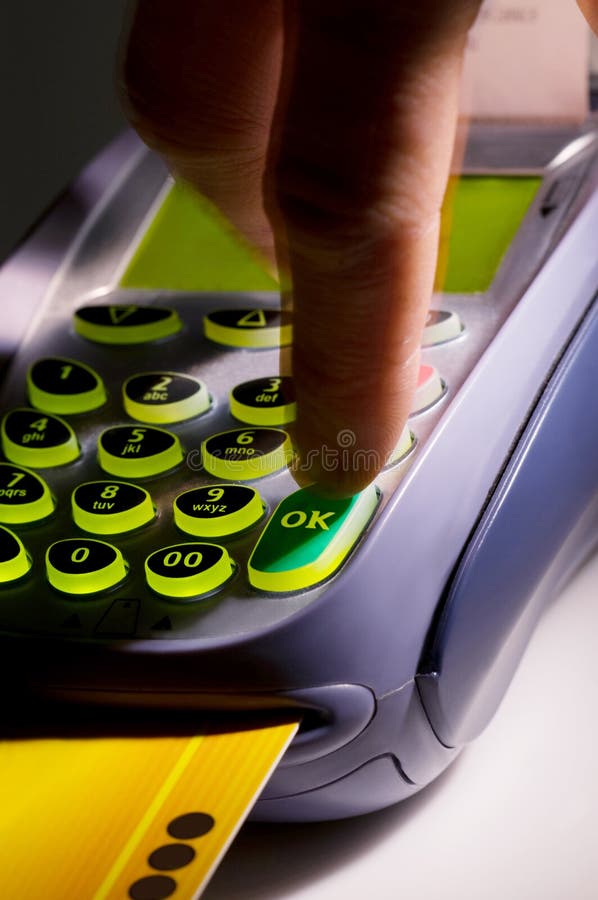 Credit card machine stock image. Image of finance, money - 16955409
