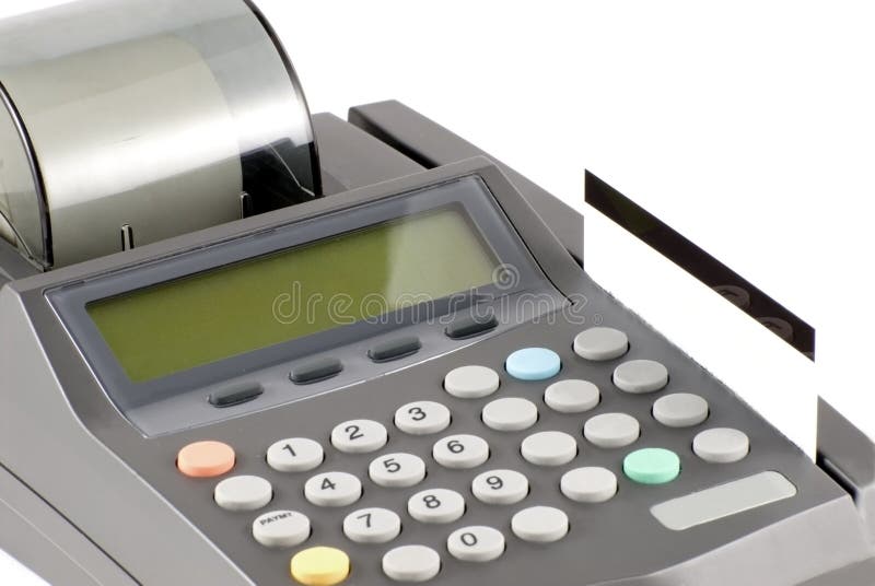 Credit Card and Machine stock photo. Image of customer - 2038566