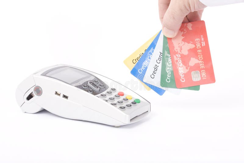 Credit card machine stock photo. Image of spend, store - 23347750