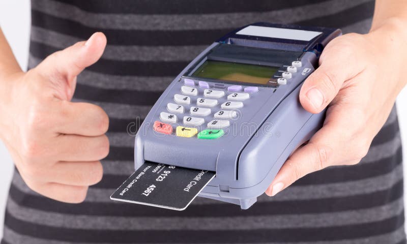 Credit Card Machine stock photo. Image of customer, computer - 62091324