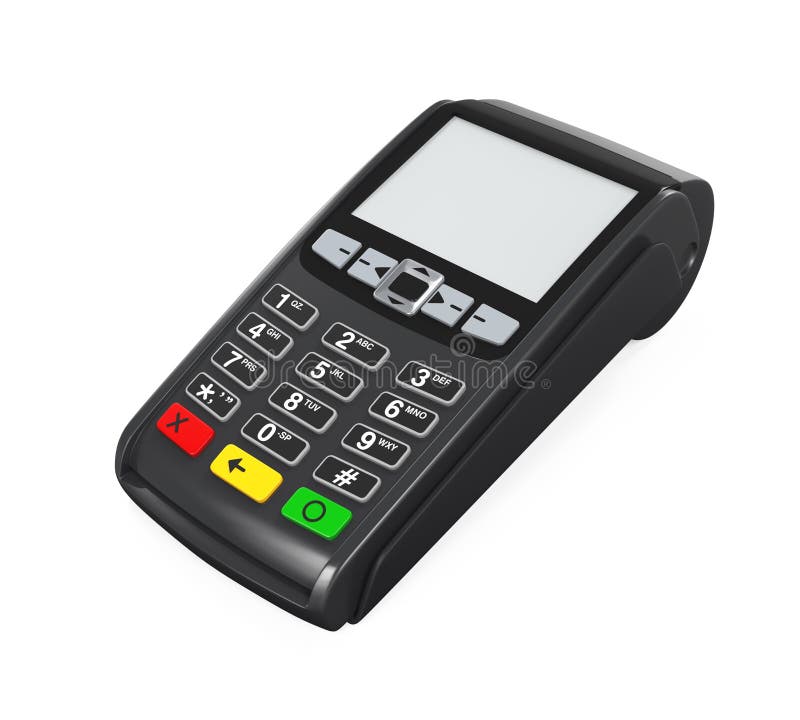 Credit Card Machine stock illustration. Illustration of card - 87888173