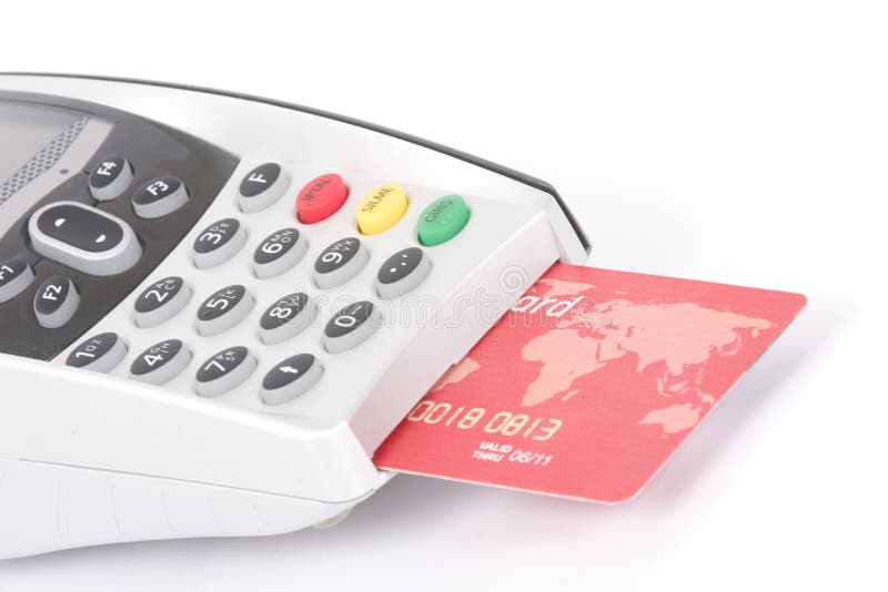 Credit card machine stock photo. Image of spend, store - 23347750
