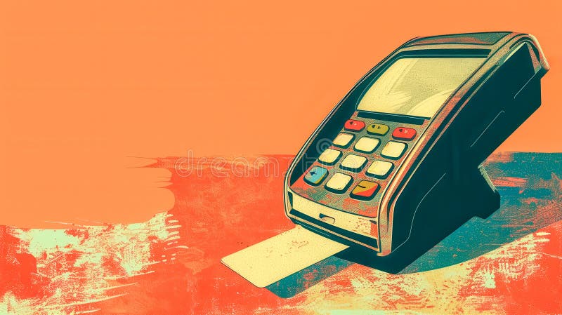 Credit Card Machine Accepting Payment Transaction Stock Image - Image ...