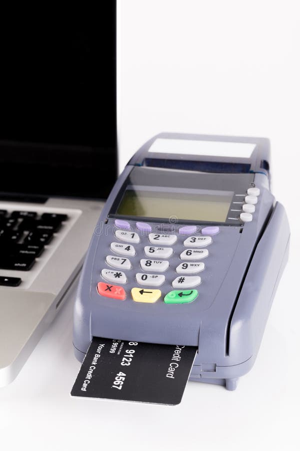 Credit Card Machine stock photo. Image of business, hand - 54216194