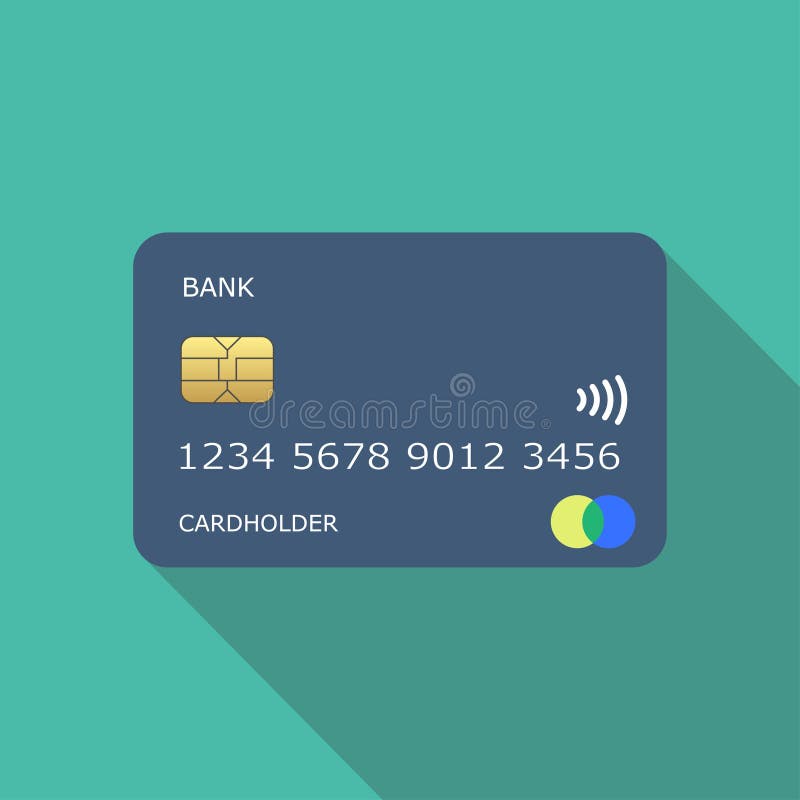 Credit Card Made in Flat Design Vector Editorial Photo - Illustration ...