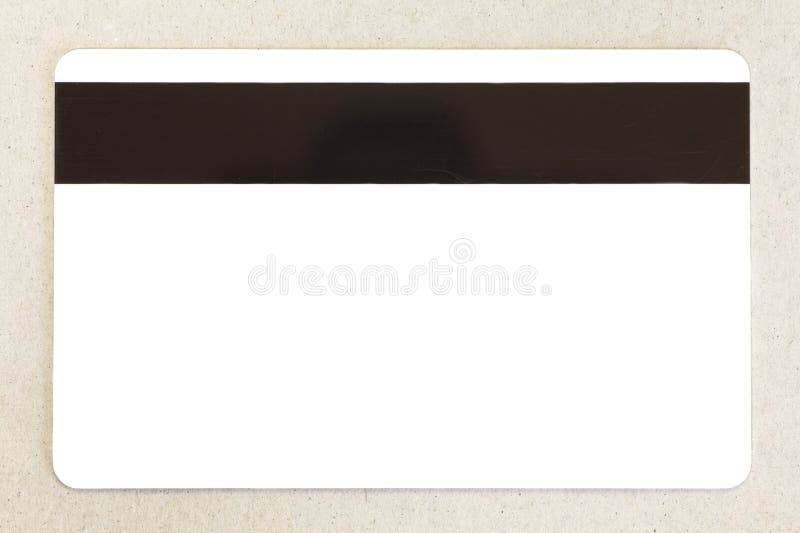 Magnetic Strip On Reverse Side Of A Credit Card Stock Image - Image of ...