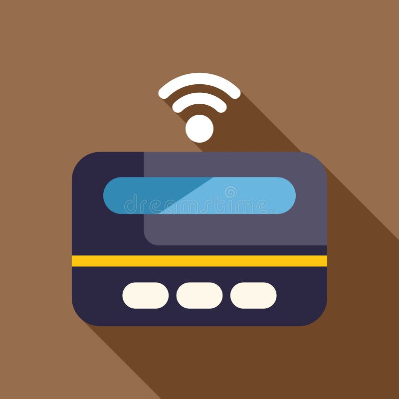 Credit Card Making Contactless Payment Using Nfc Technology Stock ...