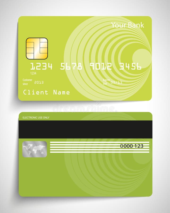 Credit card stock vector. Illustration of reflection - 59330661